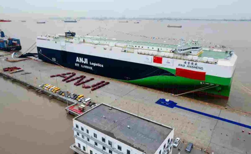 Se llama Anji Ansheng y es el buque transportador de autos más grande ...